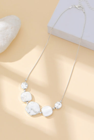 Necklace: Short Five Pebble Silver - Gracee Jewellery – Antique Rose ...